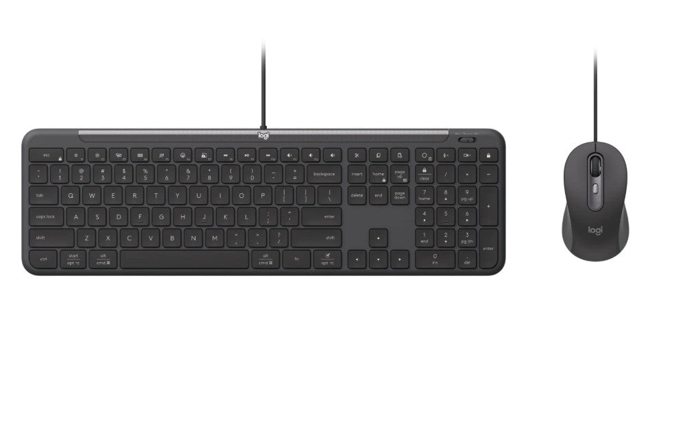 Logitech MK620 Slim Wired Combo MK620 for Business - Multi-OS keyboard ...