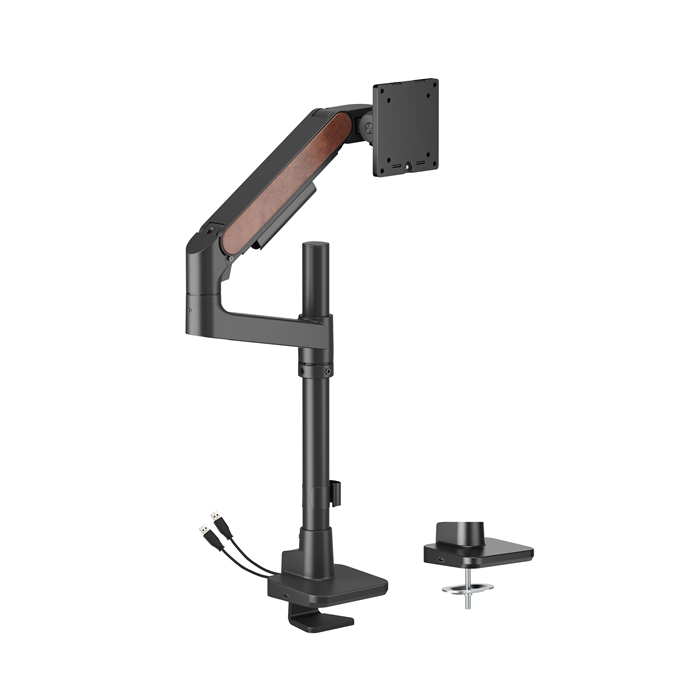 Brateck LDT81N-C012UCP Fusion Heavy-Duty Pole-Mounted Gas Spring Monit ...