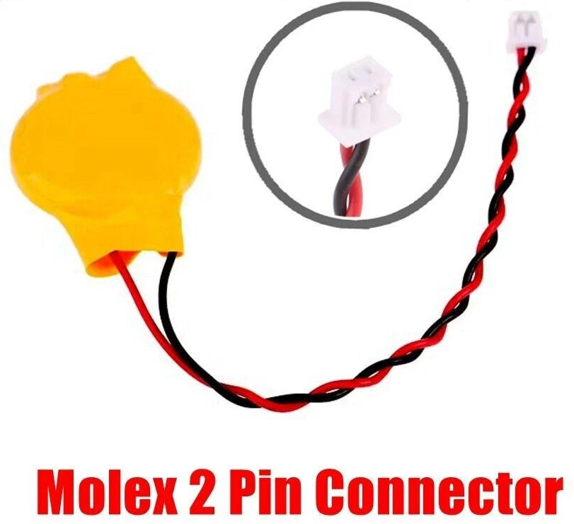 Internal CMOS Battery CR2032 Molex 2 pin – Goodmayes Online Pty Ltd